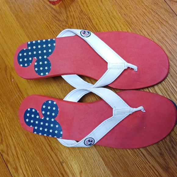 Disney | Shoes | Womens Disney Mickey Mouse Wedge Heel Sandals Size 9 ...